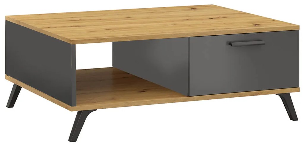 Obývací sestava RALF C Grafit + dub artisan