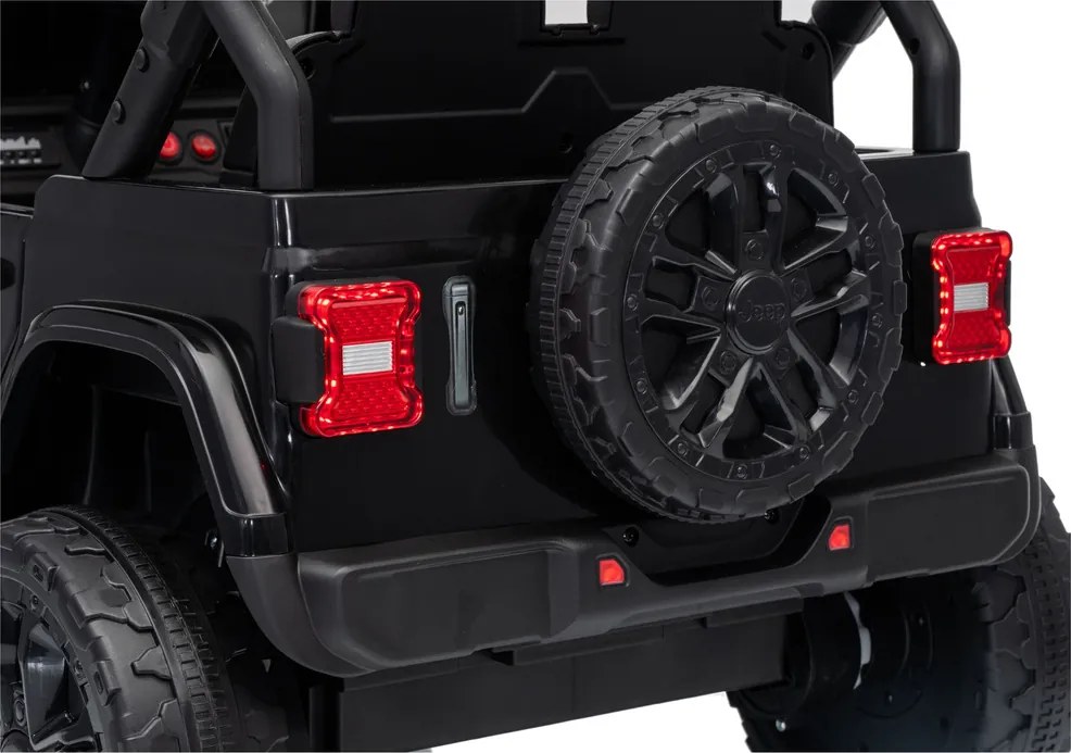 LEAN CARS Akumulátorové vozidlo Jeep Rubicon DK-JWR558 24 V, černé