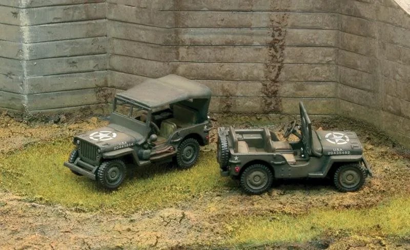 Plastikový model fast assembly military 7506 - 1/4 ton 4x4 truck