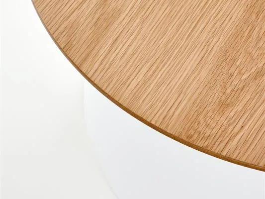 Konferenční stolek Argelia (přirodně dřevo + bílá). 1048865