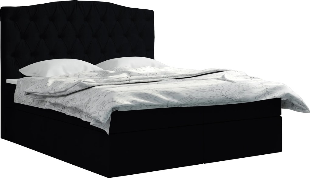 Eka Kontinentální čalouněná postel Exclusive - Fresh (90x200 cm) Barva látky - Fresh: Světle béžová (Fresh 01)