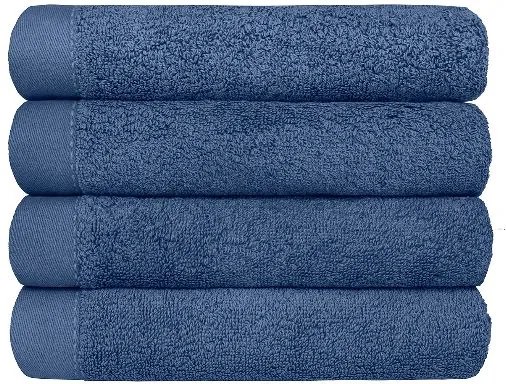 SCANquilt ručník EFEKT modrá 50 x 100 cm