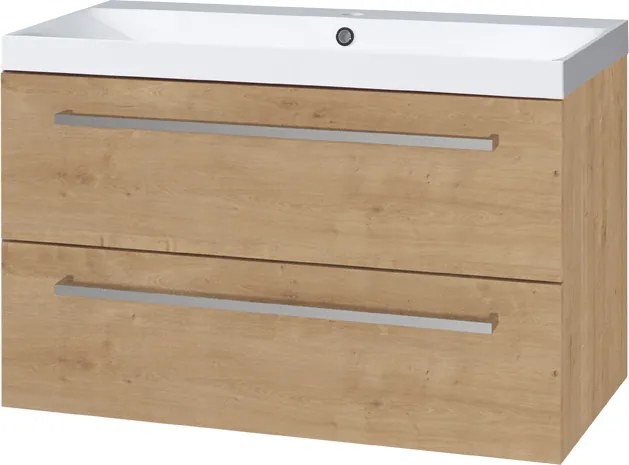 Mereo Mereo, Bino, koupelnová skříňka s umyvadlem z litého mramoru 101cm, CN622M