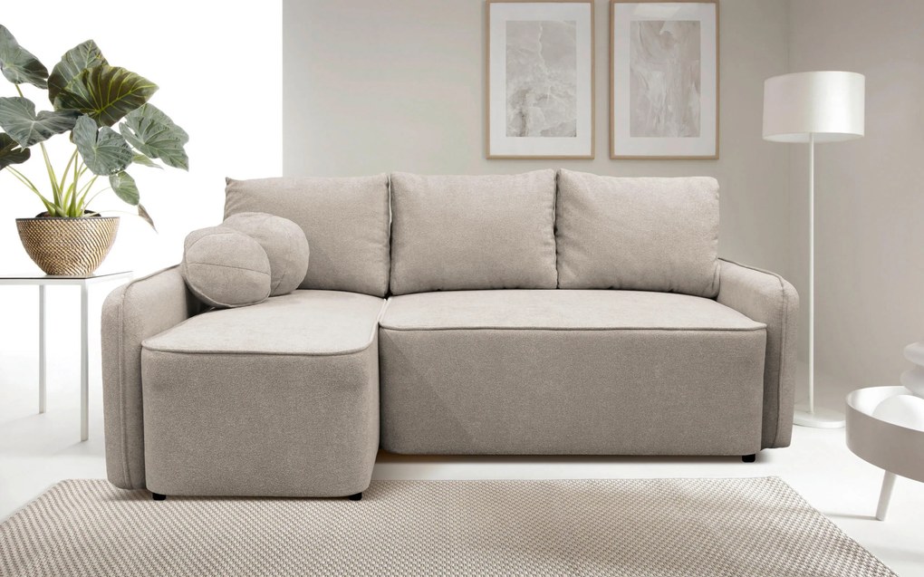 XXXLutz ROHOVÁ SEDAČKA, textil, šedohnědá MID.YOU - Sedací soupravy - 001574006701