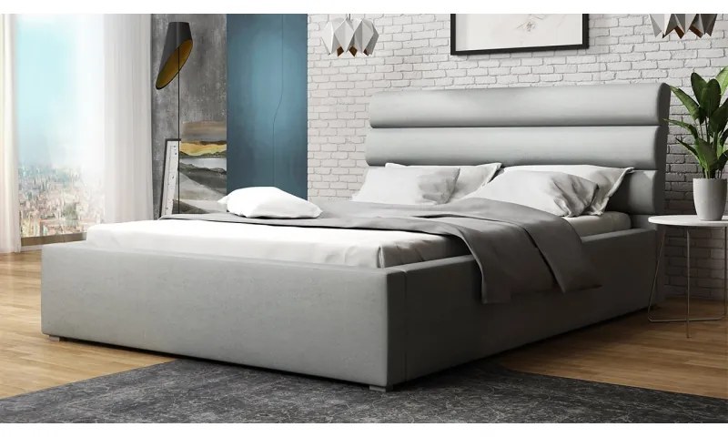 Čalouněná postel s rolovatelným roštem Exorim, Rozměr postele: 160x200, Potah: Victoria 14 868