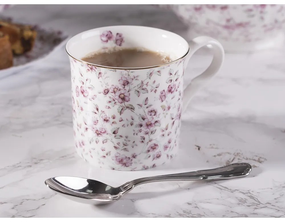 Katie Alice - hrnek Ditsy White Floral 250 ml