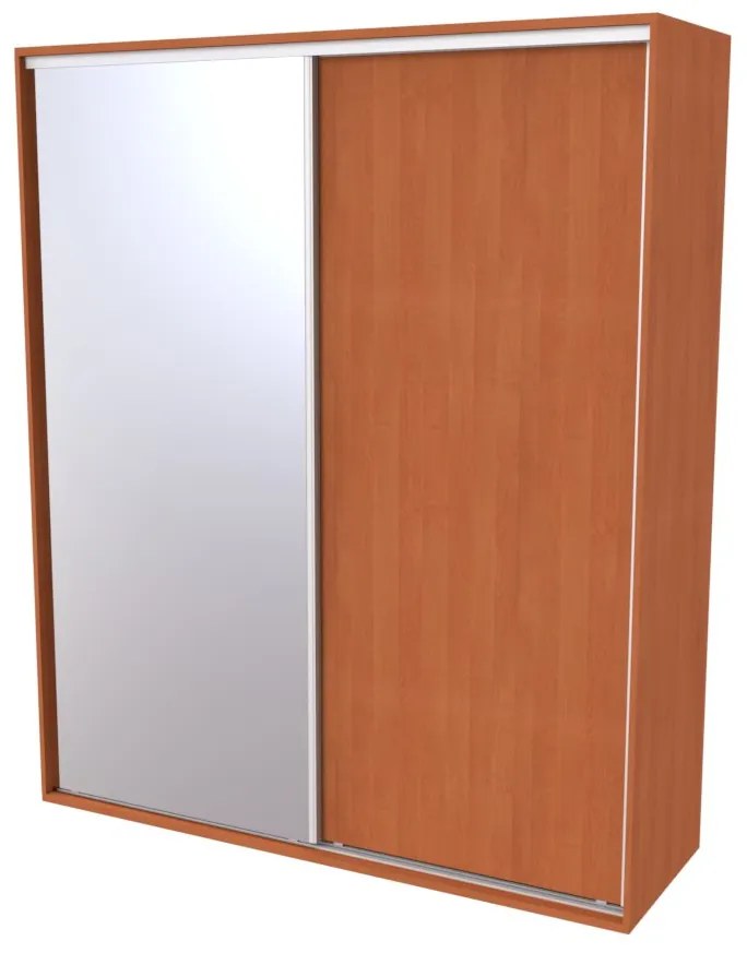 Nábytek Mikulík Skříň FLEXI 2 - 2x zrcadlo ROZMĚR: (š/v/h) 200 x 220 x 65 cm