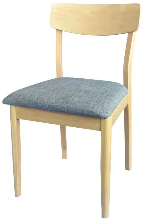 Jídelní židle VANDA bělený dub/ látka šedá FX