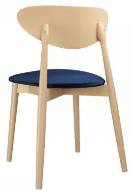 Čalouněná jídelní židle KT65/C, Potah: Magic Velvet 2205, Barva dřeva: czarny
