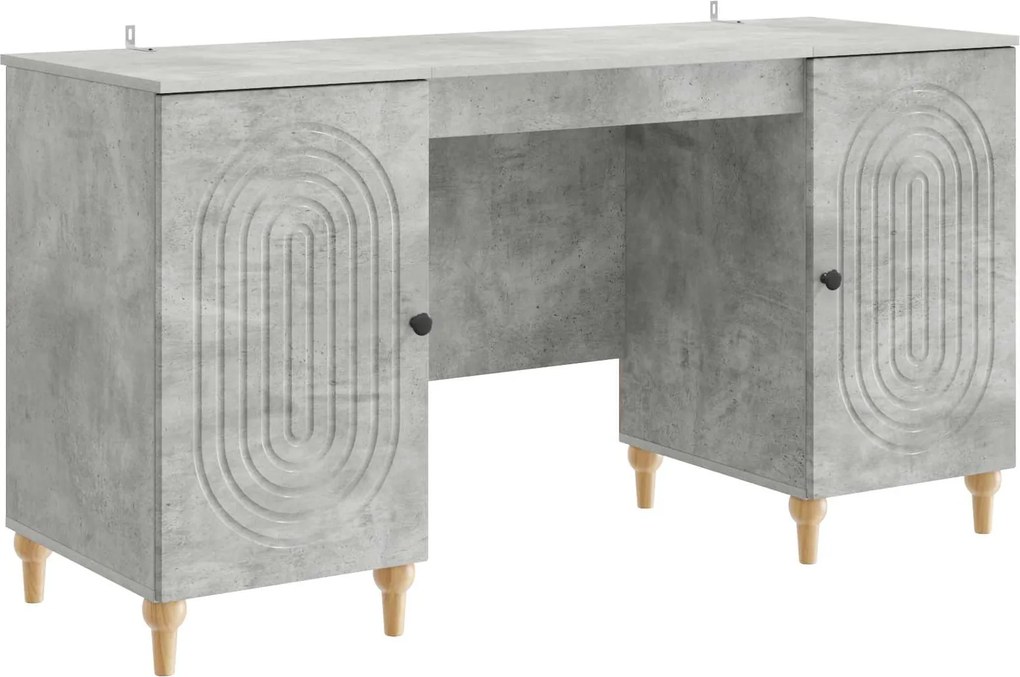 Stůl Betonově šedá 142,5 x 50 x 75 cm Kompozitní dřevo 3414579
