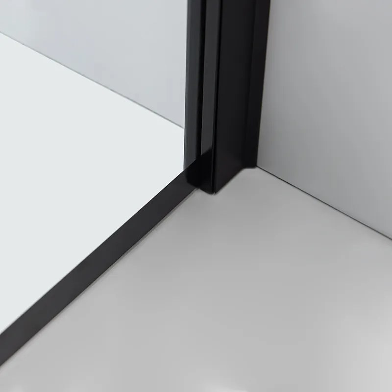 BPS-koupelny Obdélníkový sprchový kout HYD-OK02MB 120x80 černá/transparent