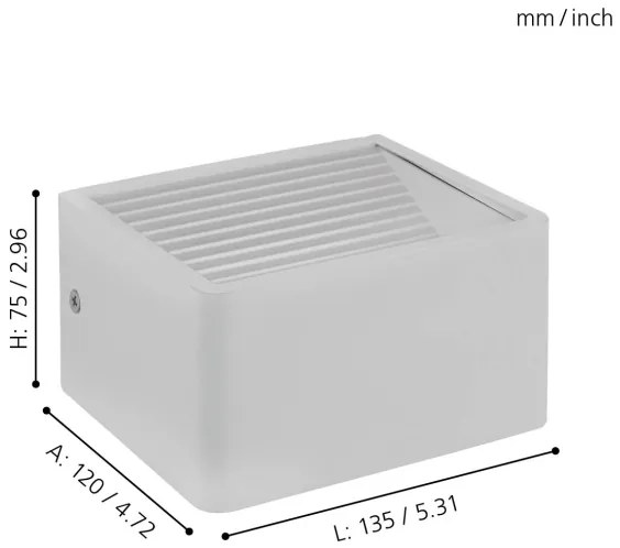 Eglo 98266 - LED Venkovní nástěnné svítidlo DONINNI LED/6W/230V IP55