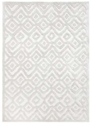 koberec SANTO SISAL 58381 diamanty, cikcak béžový velikost 140x190 cm | krásné koberce cz