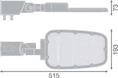 Svítidlo veřejného osvětlení LEDVANCE STREETLIGHT AREA SMALL RV20ST LED 65W/730 3000K 8450lm