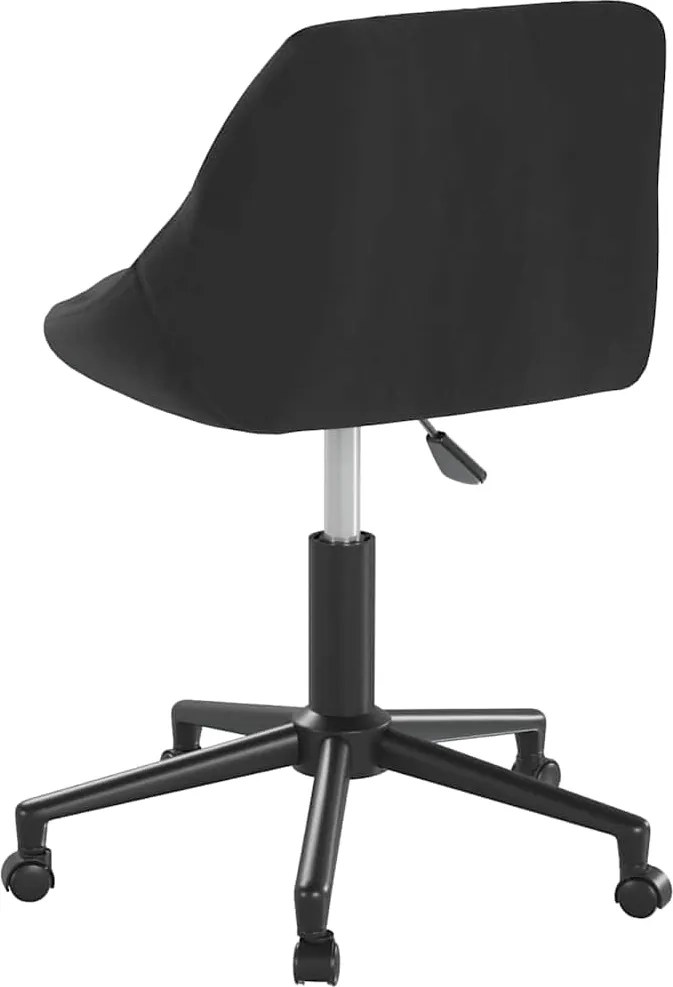 Otočná kancelářská židle černá samet 335481