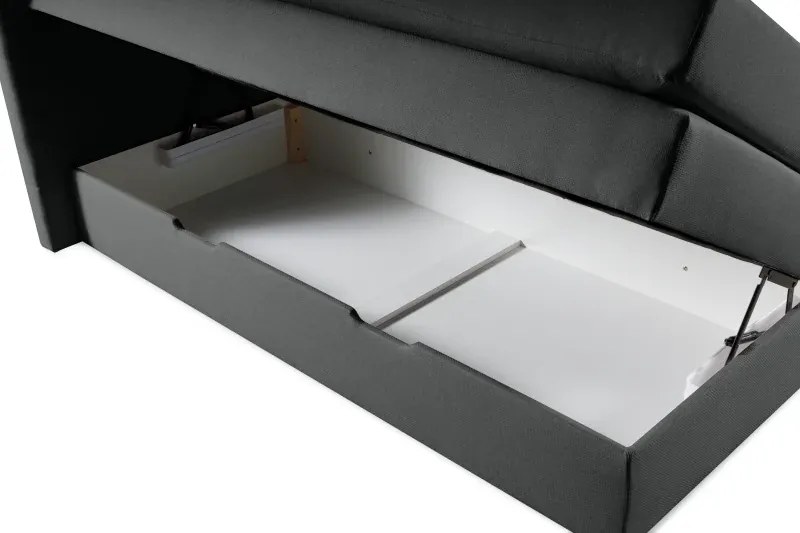Kontinentální boxspring postel AMBER, 200x180, šedá (barell 83)