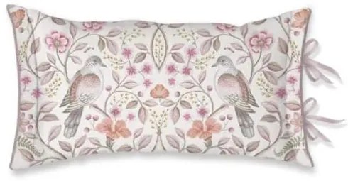 Pip Studio polštář Garden of Dove 35x60 cm, bílo-růžový