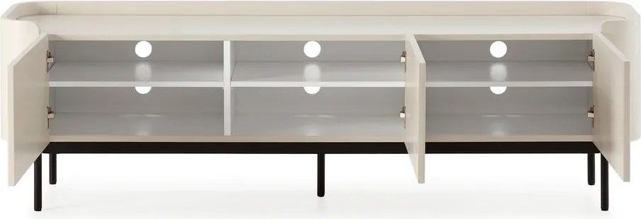 Krémový TV stolek 180x55x40 cm Willa – MOME