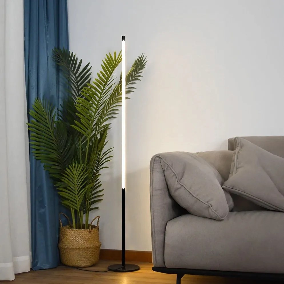 Toolight Toolight, LED podlahová lampa 12W APP1415-F, černá, OSW-01416
