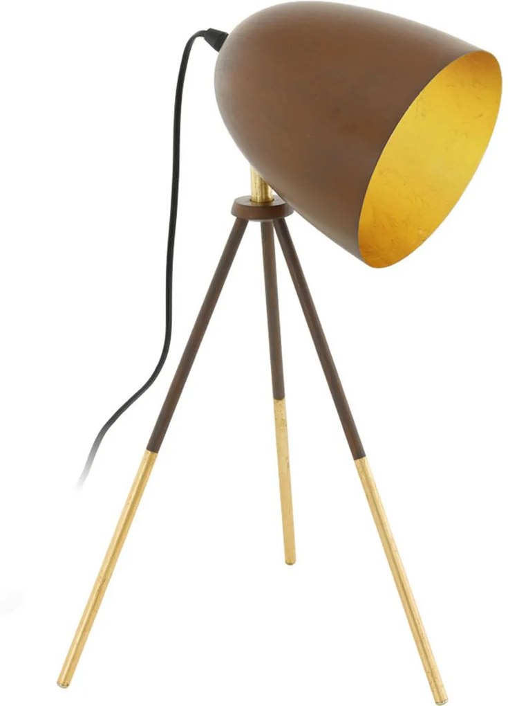 Eglo 49518 CHESTER 1 - Stolní lampa na trojnožce s vypínačem na kabelu