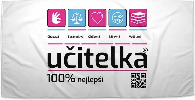 Sablio Ručník Učitelka - 50x100 cm