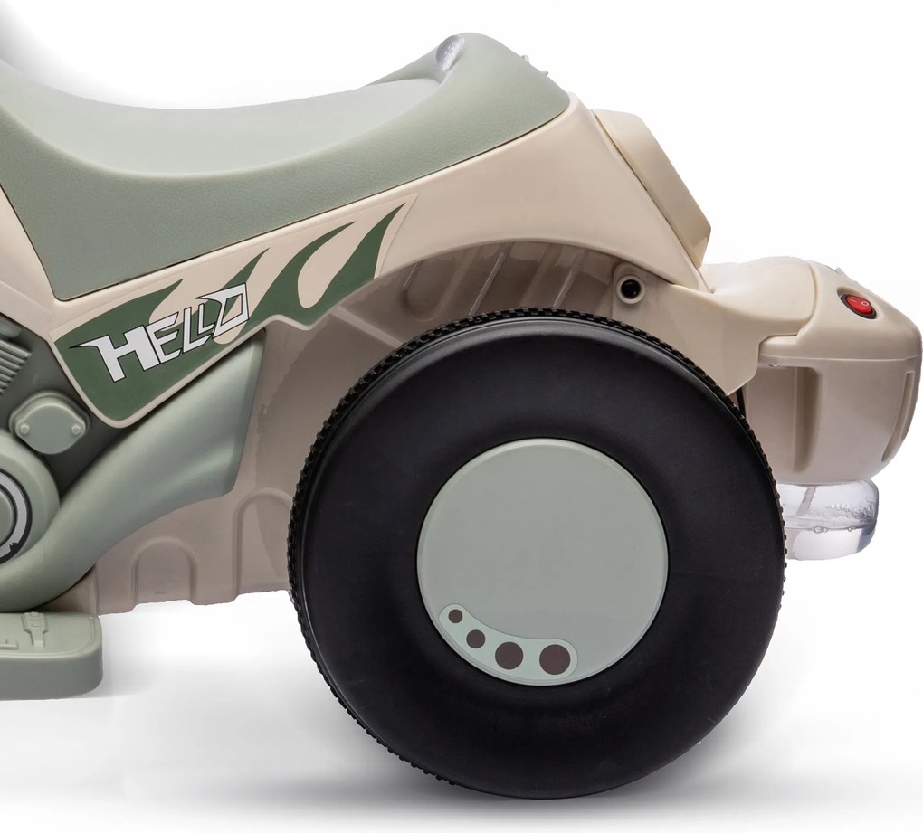 Dětská elektrická motorka, 6V dětská motorka s hudbou, fouká 2,5-3 km/h, pro děti ve věku 2-5 let