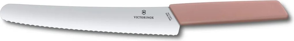 Nůž na chléb a koláče, zoubkované ostří, 22 cm, růžový Victorinox 6.9076.2