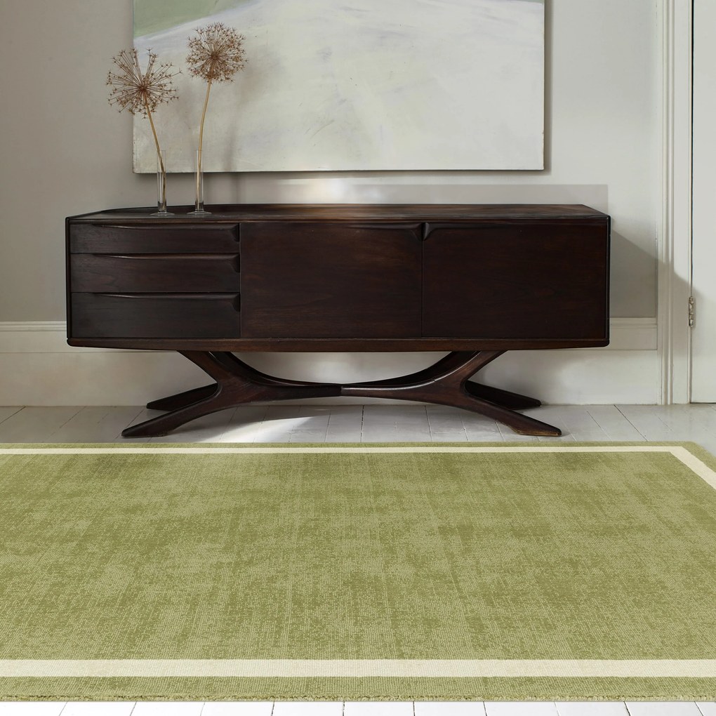 Tribeca Design Kusový koberec Buster Border Green Rozměry: 68x240 cm