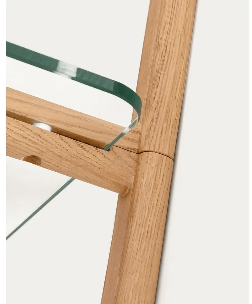 Skleněný modulární policový systém v přírodní barvě 90x202x30,5 cm Sitra – Kave Home