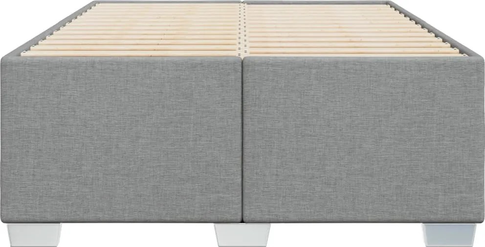 Rám postele bez matrace světle šedá 120 x 200 cm textil 3284464