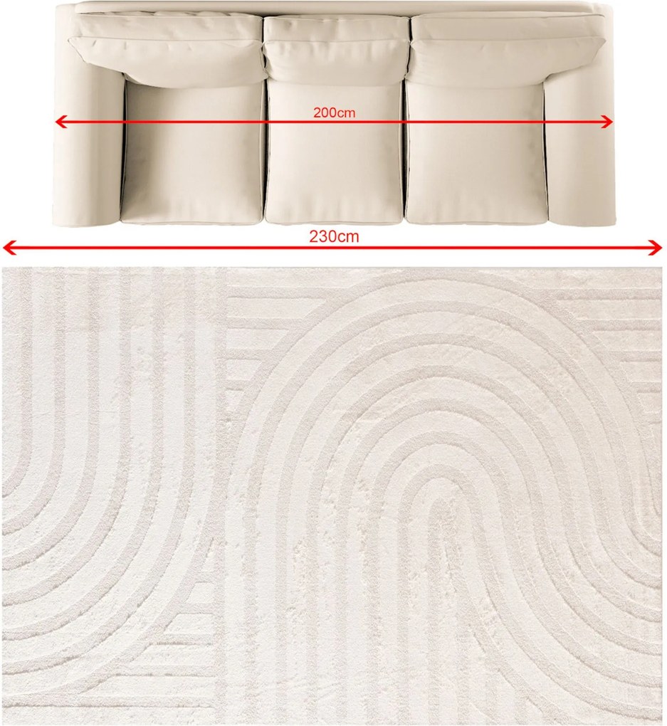 Koberec Belaro cream 160x230 cm