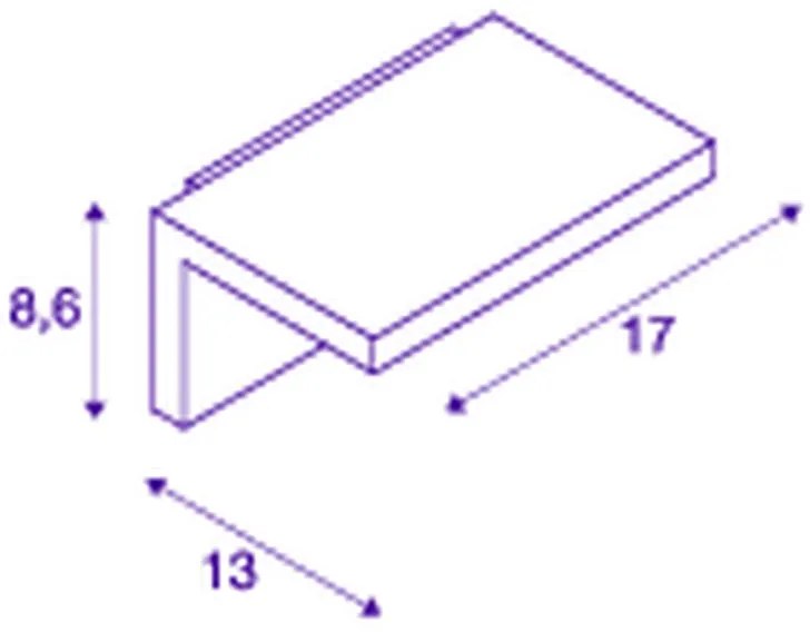 SLV 231351 Angolux Wall, venkovní nástěnné svítidlo, LED 6,8W 3000K, bílé, IP44