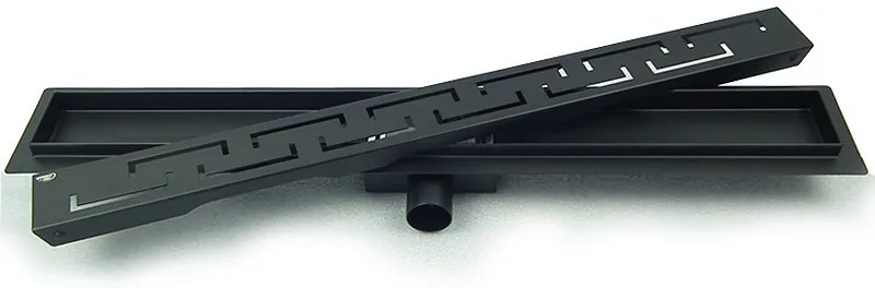 BPS-koupelny Sprchový odtokový žlab DL01 DELTA G4 HYD-2676 70 cm, černý