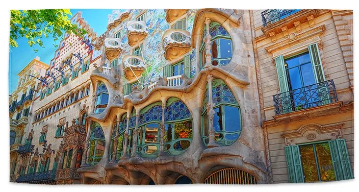 Sablio Ručník Barcelona Gaudi Casa Batllo 2 - 30x50 cm