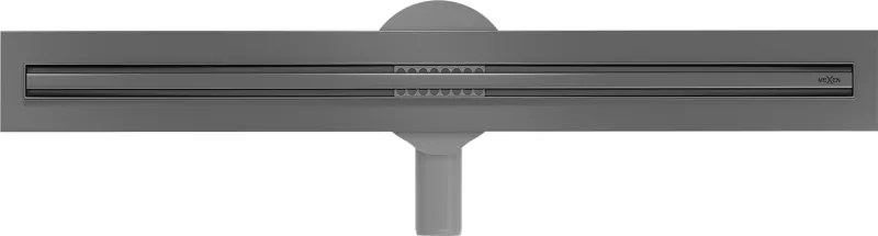 Mexen Flat 360° Slim sprchový žlab 60 cm, broušený grafit, 1E41060