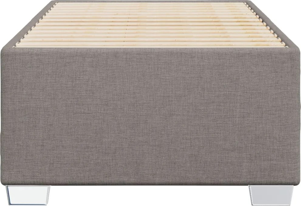 Rám postele bez matrací taupe 90x200 cm textil 3284447