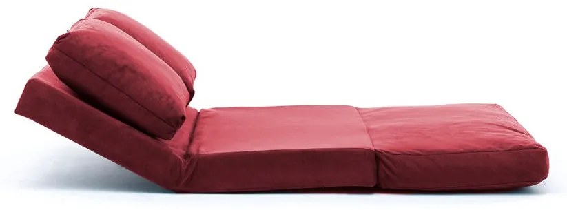 Designová rozkládací pohovka Wandella 120 cm červeno-hnědá