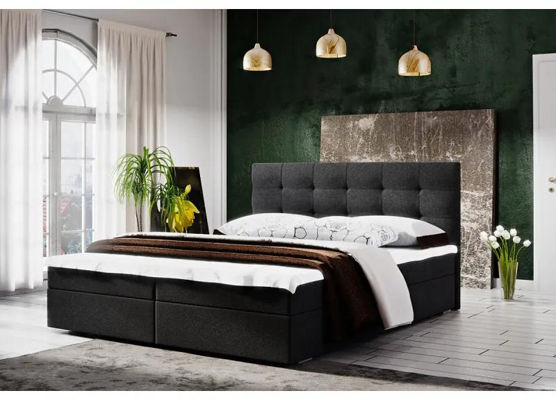 Moderní postel s úložným prostorem 160x200 STIG II - antracit