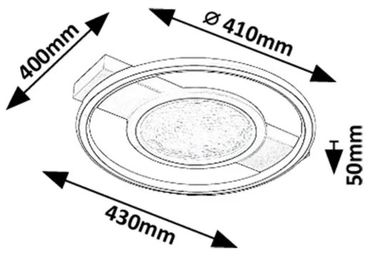 Rabalux 71377 - LED Stropní svítidlo ARANIS LED/50W/230V 3000K