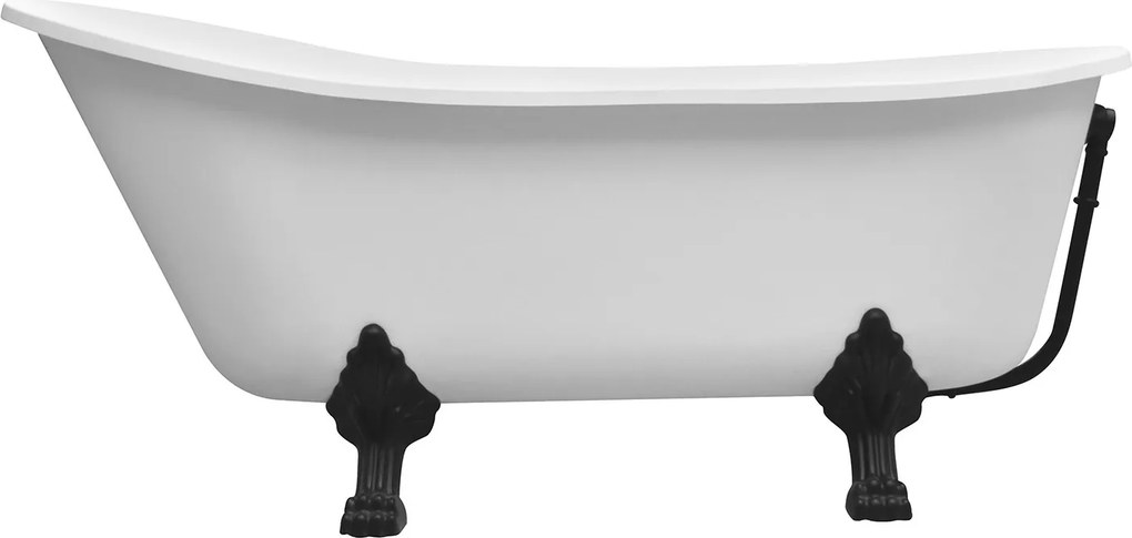 Besco Olaya volně stojící vana 160 x 68 cm nožičky bílá akrylát bílá VANOLA160W