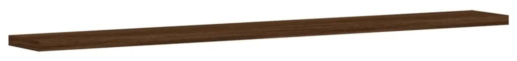 vidaXL Nástěnné police 4 ks hnědý dub 80x10x1,5 cm kompozitní dřevo [838259]