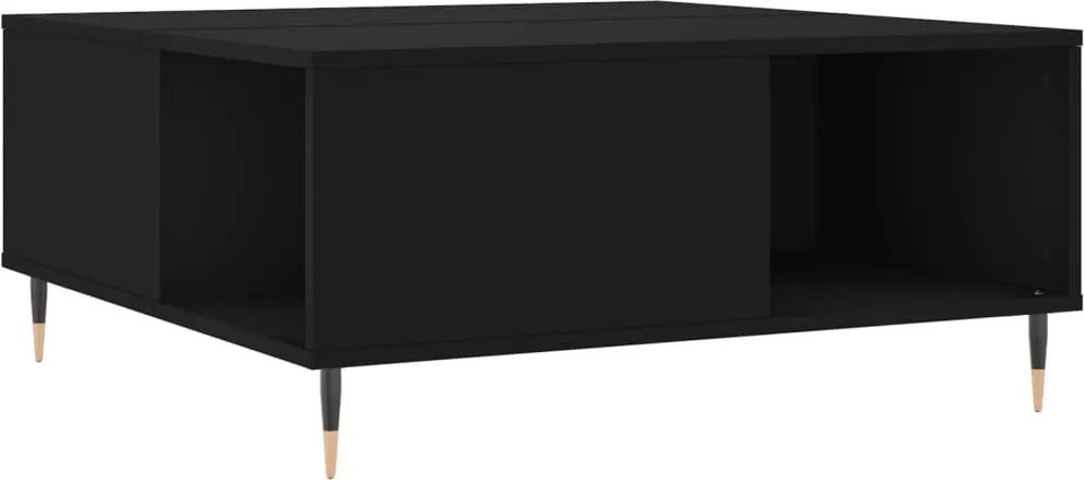 vidaXL Konferenční stolek 80 x 80 x 36,5 cm kompozitní dřevo [830773] Barva: Černá