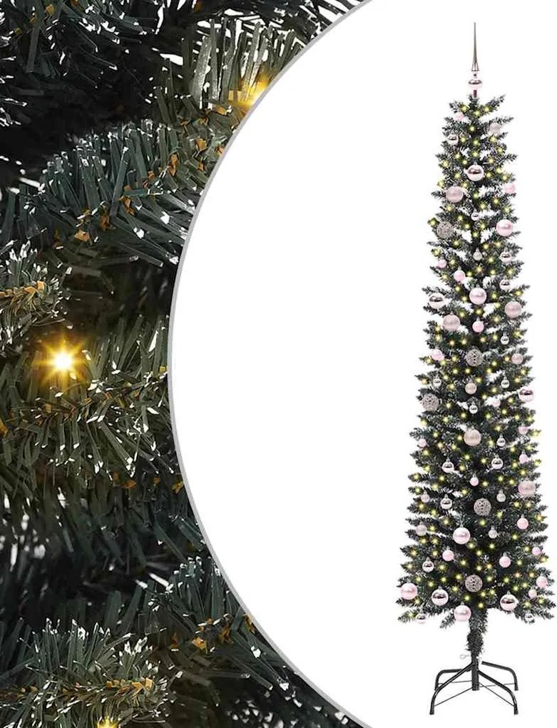 Umělý vánoční stromeček Zelená 240 cm PVC, plast a ocel 3395966