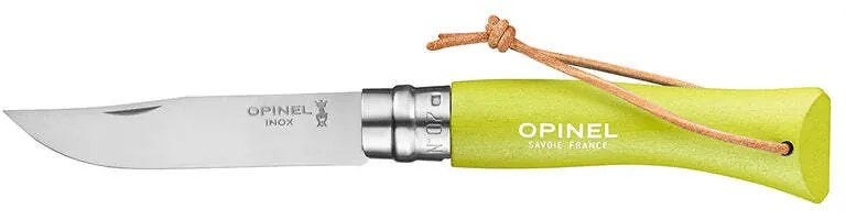 Opinel Colorama N°07 zavírací nůž 8 cm, zelená, 002207