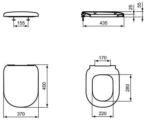 Ideal Standard Playa WC sedátko J492901