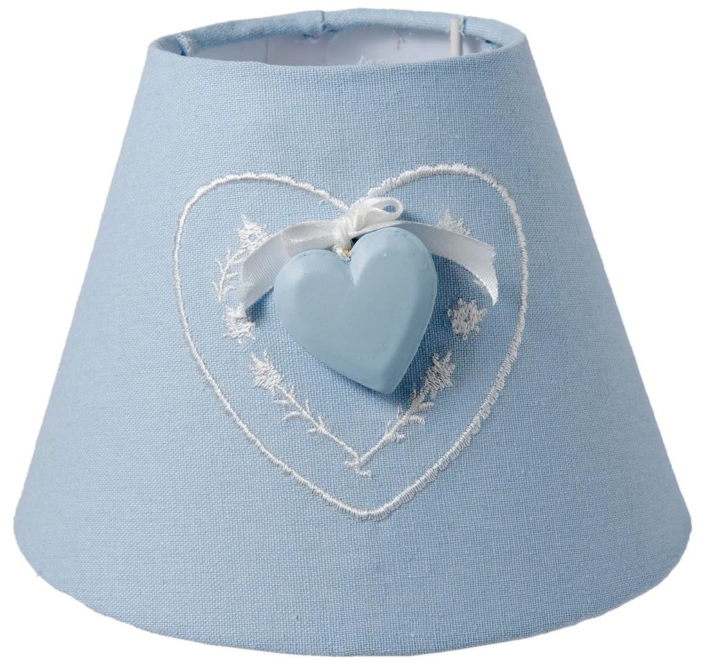 Stínidlo lampa Heart blue - Ø 17*13 cm