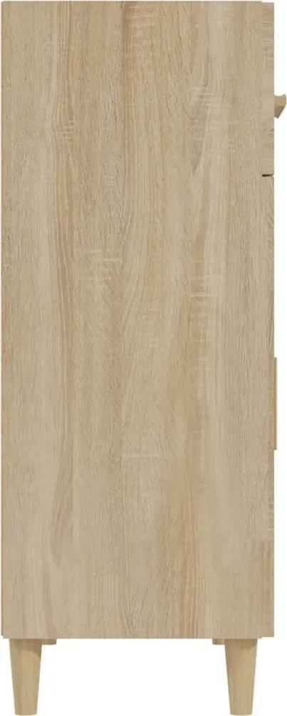 vidaXL Příborník 69,5 x 34 x 89 cm kompozitní dřevo [812189] Barva: kouřový dub