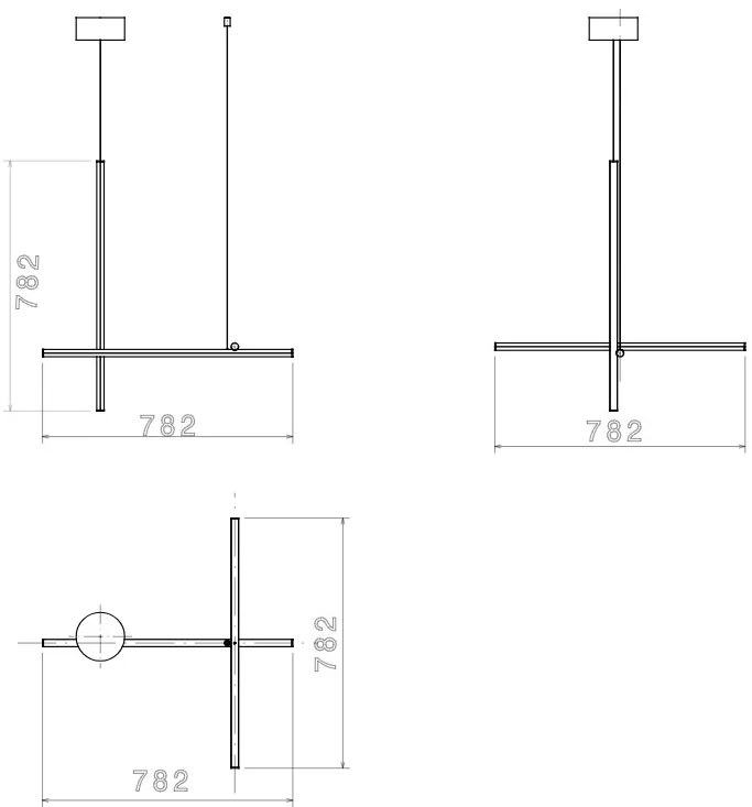 Flos Coordinates S 1 CLIII, závěsné svítidlo anodizovaná champagne, 32W 2700K