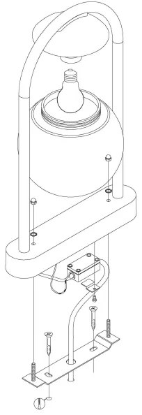 Eglo 98732 - Venkovní lampa VECCHIA 1xE27/28W/230V IP44