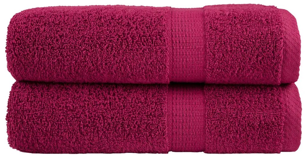 Premium sprchové ručníky SOLUND 2 ks Bordeaux 70x140 cm 600 gsm 137212